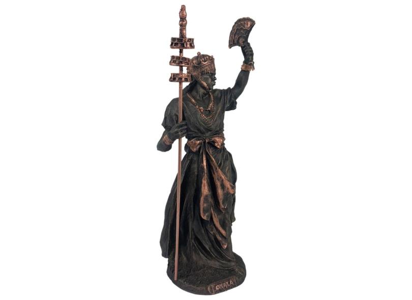 Estatueta decorativa de Resina do orixa oxala em Promoção é no Bondfaro