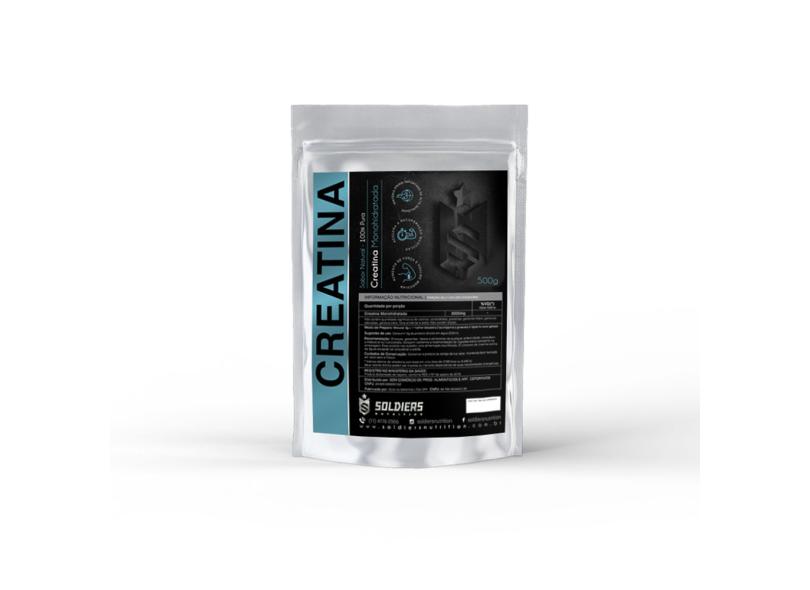 Creatina Importada - Pura - 500g - Soldiers Nutrition com o Melhor ...