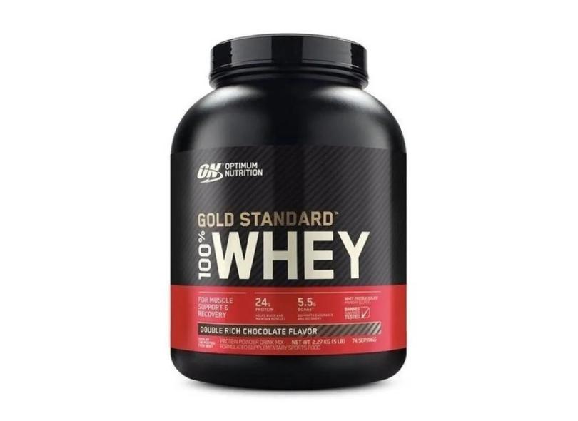 100% Whey Protein Gold Standard (2,270Kg) Novo Rótulo - Sabor ...