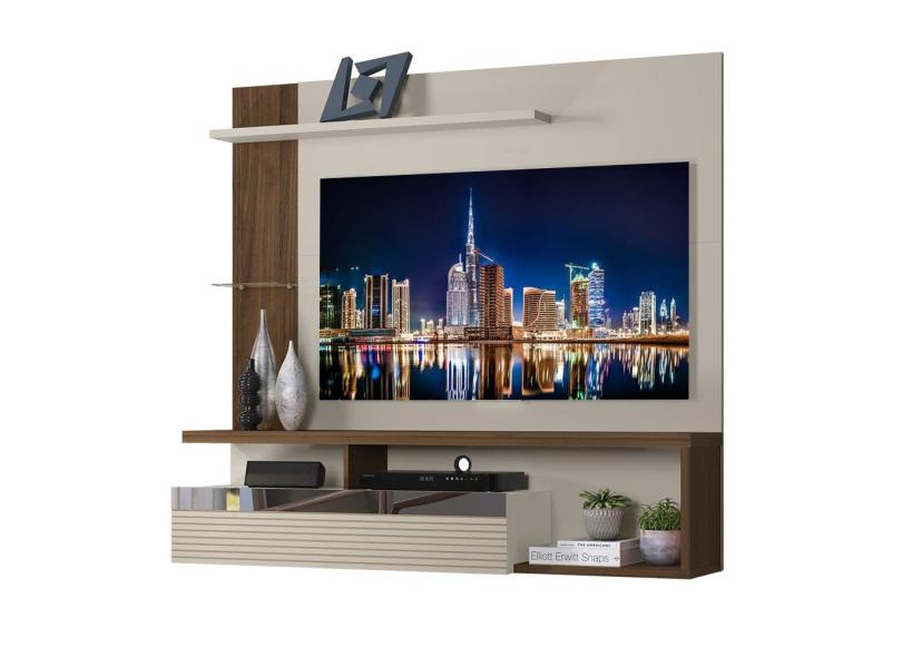 Painel Para Tv 60 Polegadas Off White Nogueira com o Melhor Preço é no Zoom