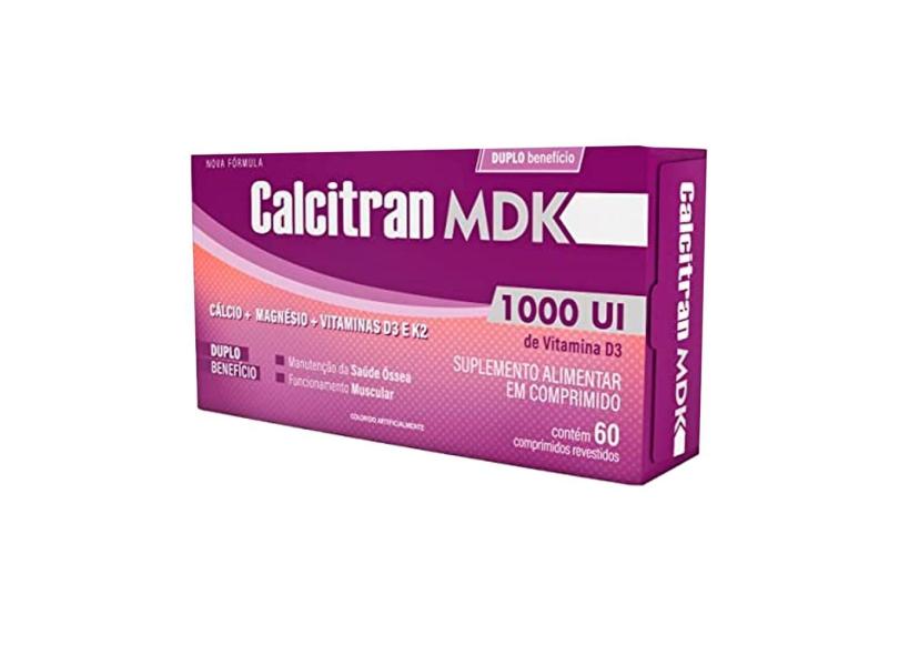 Calcitran MDK Vitaminas D3 e K2 60 Comprimidos com o Melhor Preço é no Zoom