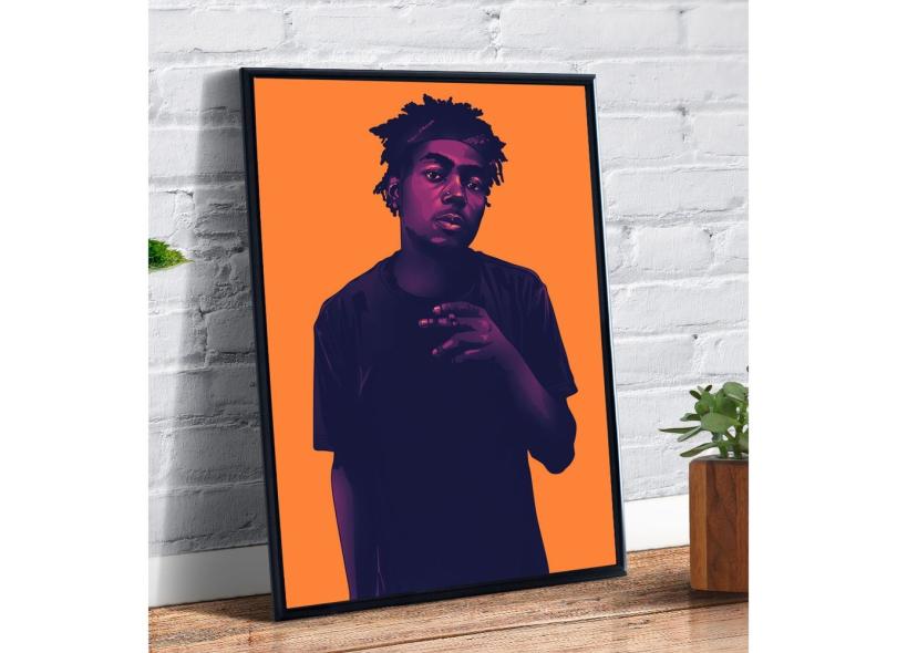 Quadro Decorativo Poster Jid Rapper Famoso Americano Em Promoção é No