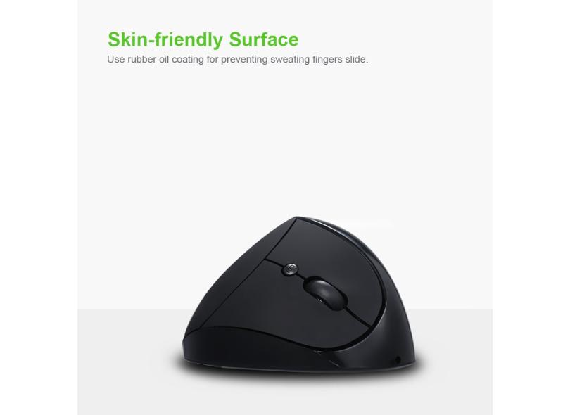 Rato Vertical óptico ergonômico Wireless Mouse com o Melhor Preço é no Zoom
