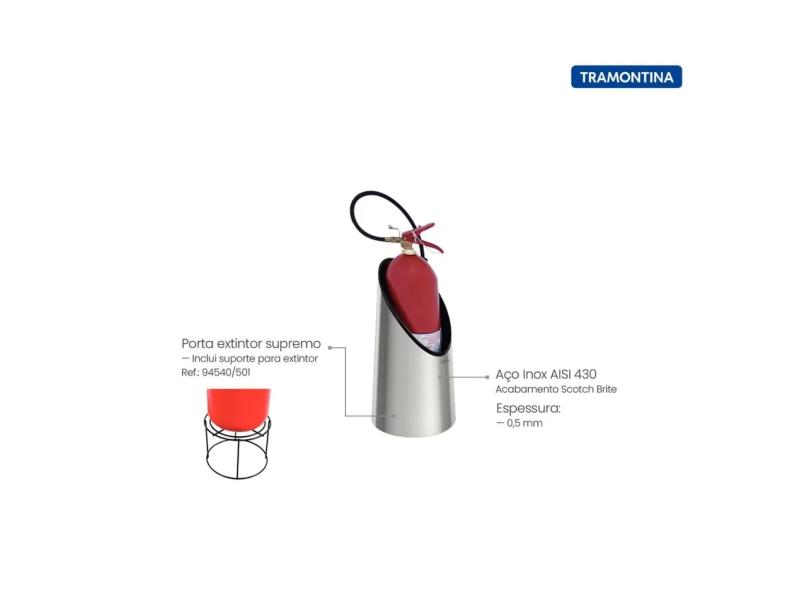 Porta Extintor Tramontina Supremo em Aço Inox com Acabamento Scotch ...