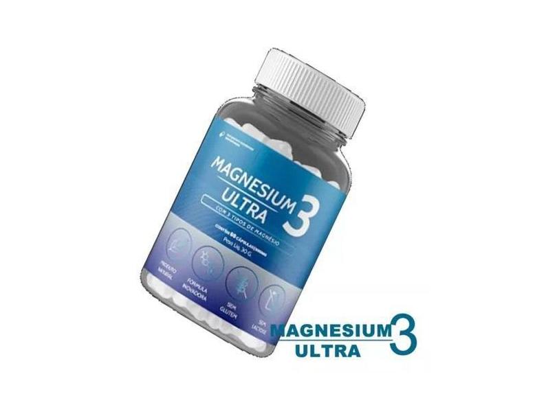 Magnesium Ultra 3 Premium - 60 Cápsulas com o Melhor Preço é no Zoom