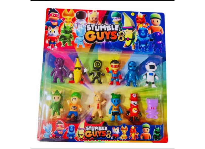 Stumble Guys Bonecos Miniatura 12 Personagens Figuras Ação em Promoção ...