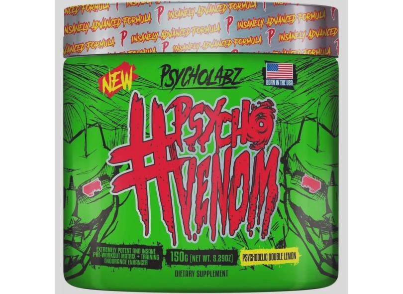 Pre Treino Psycholabz Psycho Venom - Double Lemon - Pre Treino com Alta ...