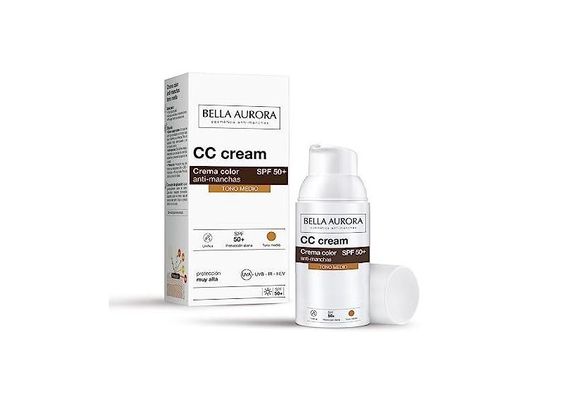 Bella Aurora - Creme Protetor Solar Facial com Cor Tom Médio FPS 50 ...
