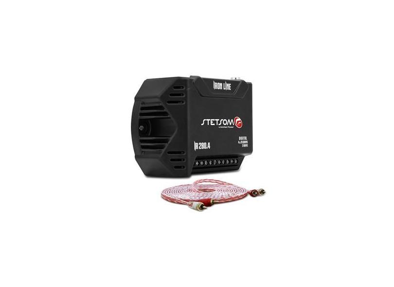 Módulo Amplificador Stetsom Iron Line IR 280.4 280W RMS 4 Canais 2 Ohms ...