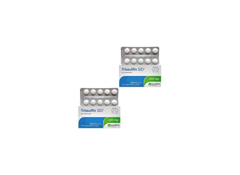 Combo 02UN Trissulfin SID 400mg Blister 10 Comprimidos com o Melhor ...