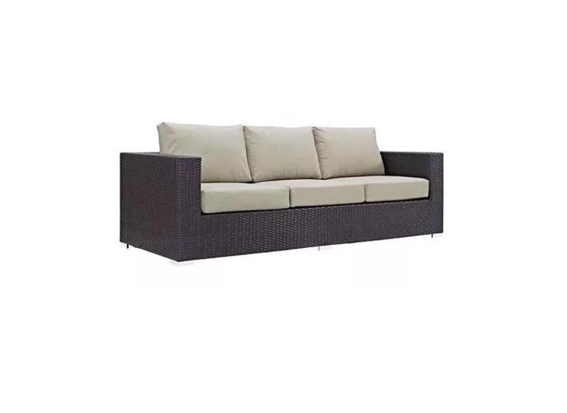 Sofá 3 Lugares Alumínio E Fibra Sintética Estofado Externo - Sarah Móv ...