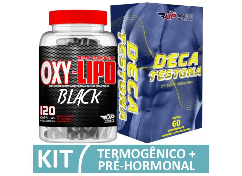 Kit Deca Testona Com 60 Comprimidos + Oxy-Lipo Black 1700Mg Com 120 ...