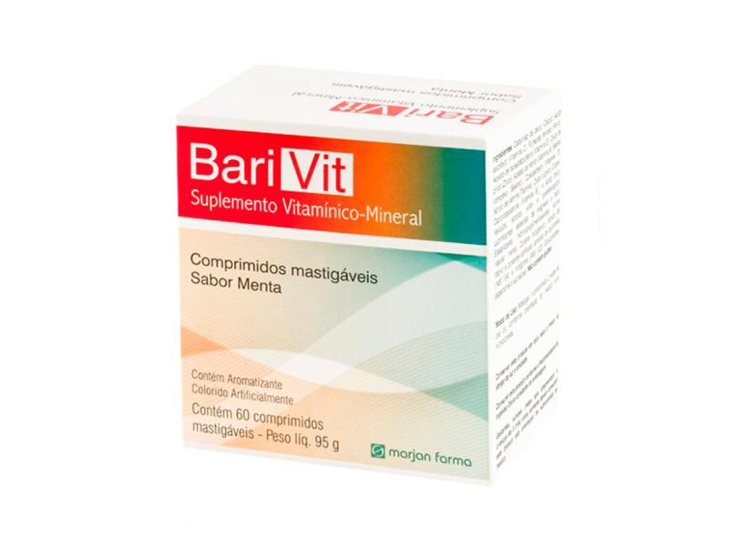 Suplemento Vitamínico Mineral BariVit com 60 comprimidos Marjan 60 ...