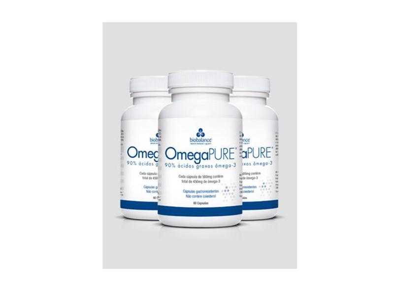 3 Potes Biobalance Omegapure 60 Cápsulas em Promoção é no Buscapé