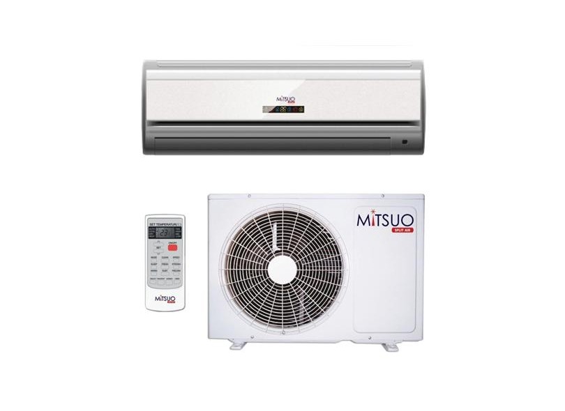 Ar Condicionado Split Hi Wall Mitsuo 12.000BTUs Controle Remoto Quente ...
