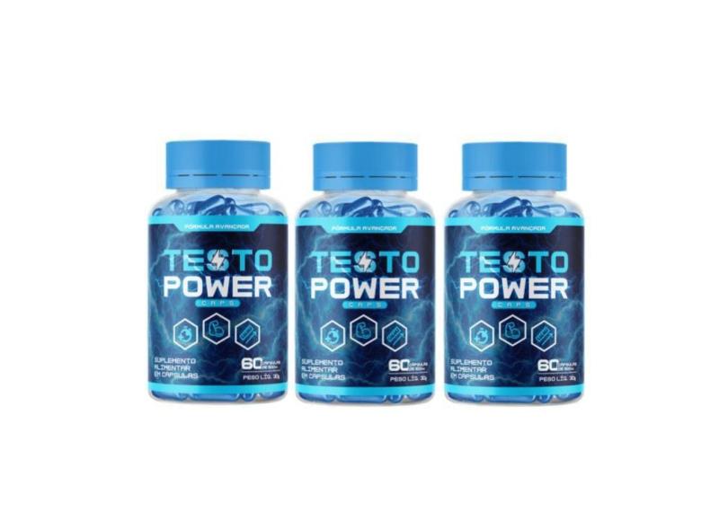 Testo Power 60 Capsulas - 3 Potes com o Melhor Preço é no Zoom