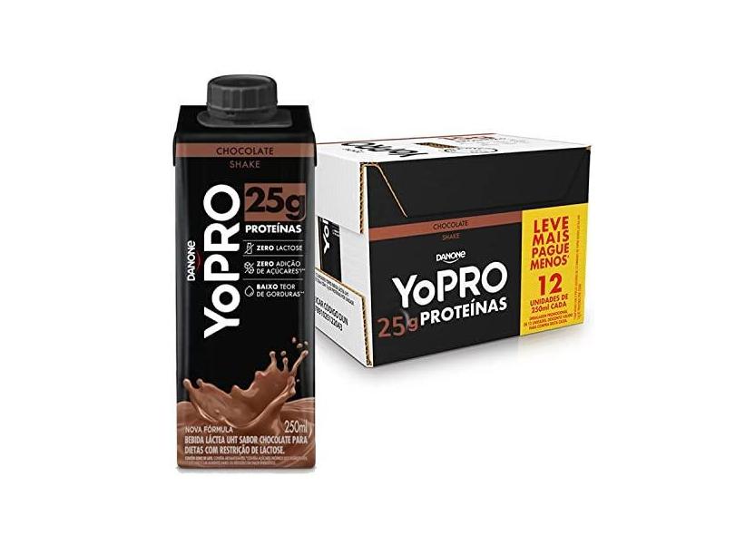 YOPRO Chocolate 25g de Proteínas 250ml (12 unidades) com o Melhor Preço ...