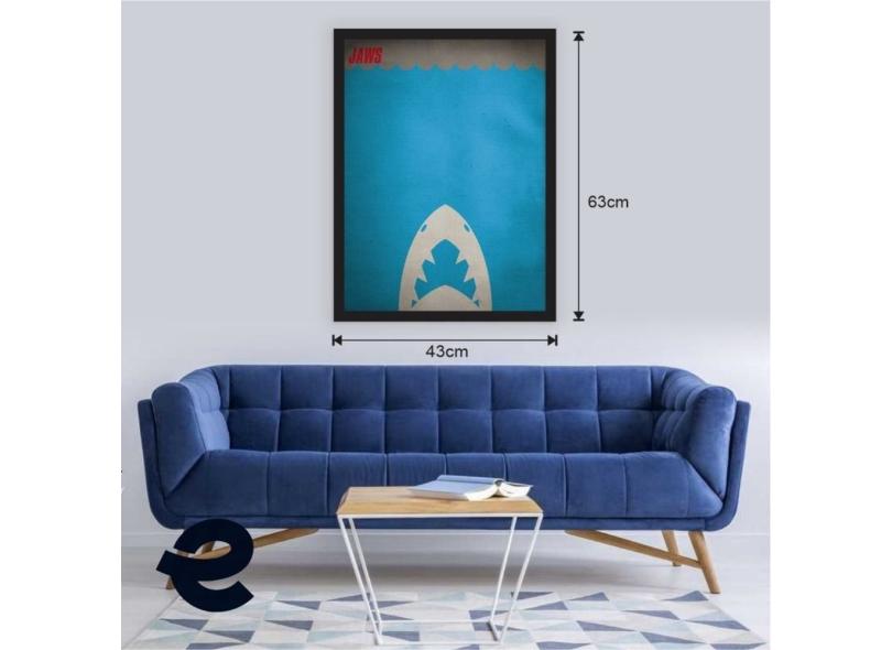 Filme De Steven Spielberg Tubarão Quadro Retrô Vintage em Promoção é no ...