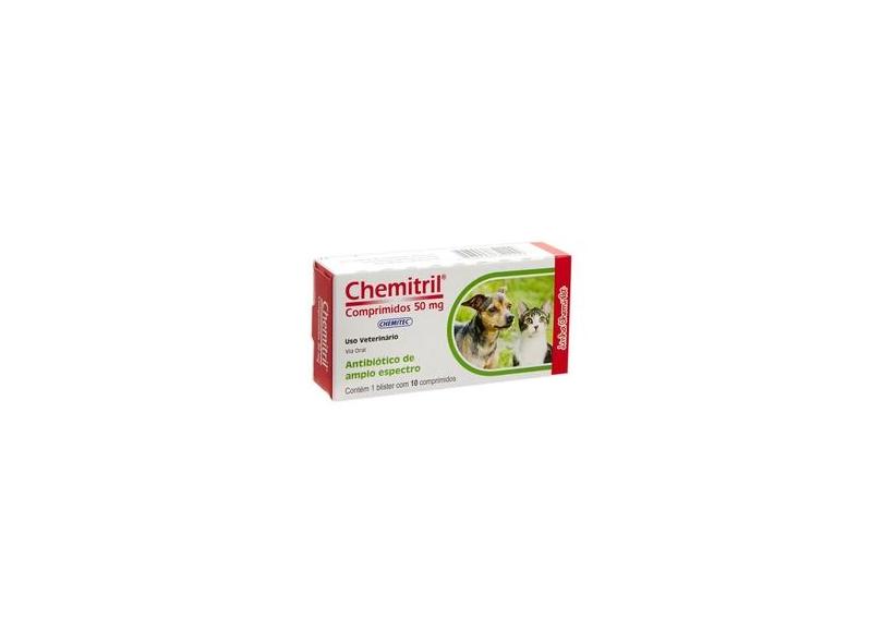 Chemitril Cães Antibiótico em Comprimidos 50 mg com o Melhor Preço é no ...