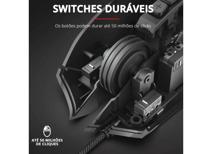 Mouse Gamer rgb 4500dpi 7 botões gxt 160X Ture Trust com o Melhor Preço ...