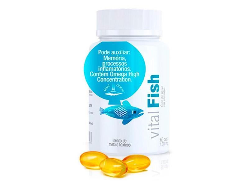 Vital Fish - Óleo De Peixe Em Cápsulas - 60 Cápsulas De 1g com o Melhor ...