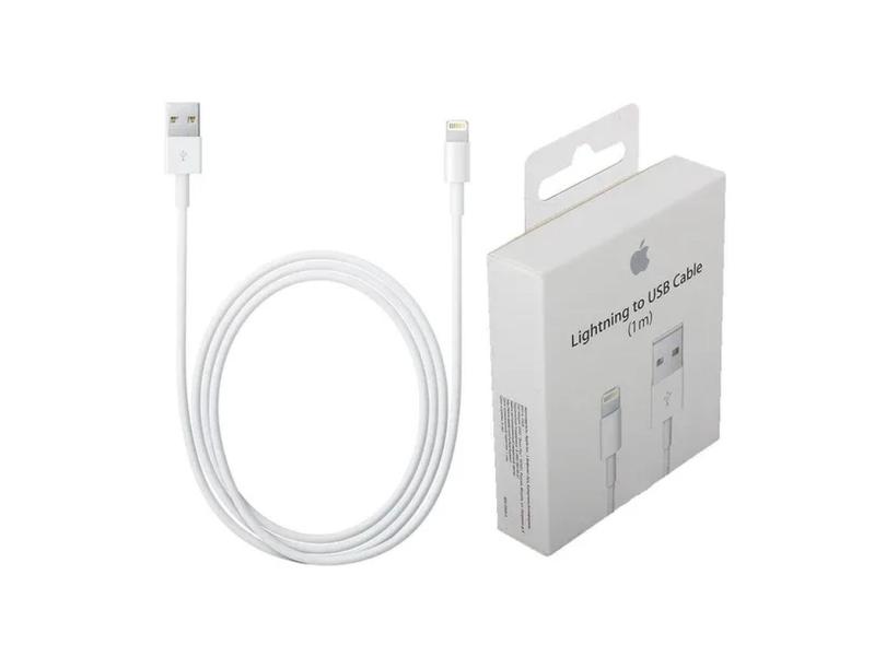 Cabo iphone 1 metro lightning 5,5s,6,6s,7,8, X, xr, 11, 12 USB com o ...