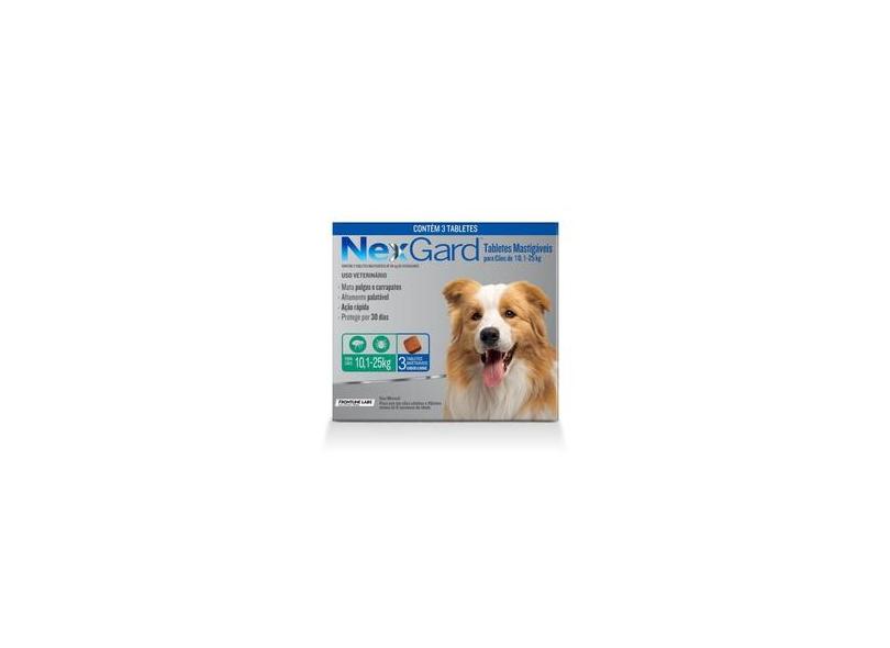 Nexgard 68mg 10 a 25kg COM 3 UNIDADES com o Melhor Preço é no Zoom