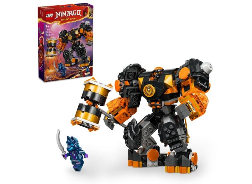 Boneco de ação Toy lego ninjago Cole's Elemental Earth Mech com o ...