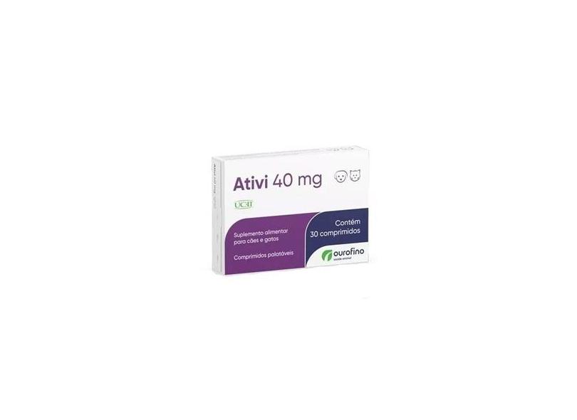 Suplemento Ativi Cart 40 mg com 30 Comprimidos com o Melhor Preço é no Zoom