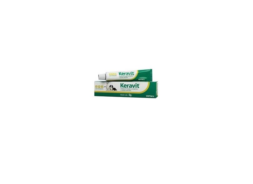 Keravit 5g Pomada Oftalmológica para Cães e Gatos Vetnil em Promoção é ...