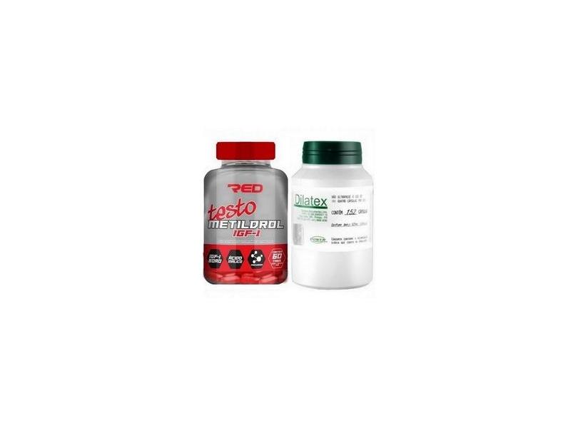 Kit Massa Muscular Metildrol + Dilatex - Red Series em Promoção é no ...