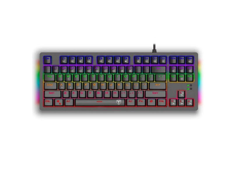 Teclado Mecânico Gamer T-Dagger Bali Rainbow Switch ABNT2 em Promoção é ...