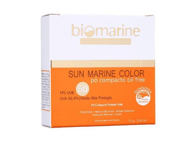 Protetor Solar Sun Marine Pó, Biomarine, Fps50 Po Bege 12G em Promoção ...