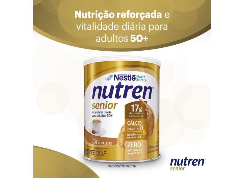 Nutren Senior Suplemento Alimentar Adulto Café c/ Leite 370g com o ...