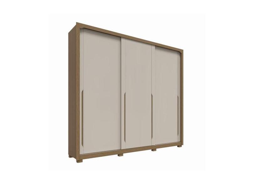 Guarda Roupa Com 3 Portas De Correr Meaípe Mdf Móveis Rimo Marrom Off ...