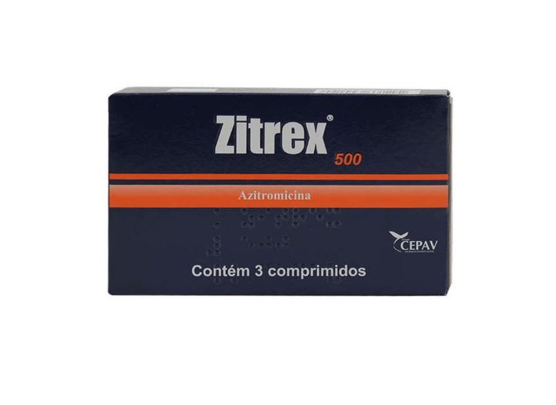 Antibiótico Zitrex 500 mg - 3 comprimidos com o Melhor Preço é no Zoom
