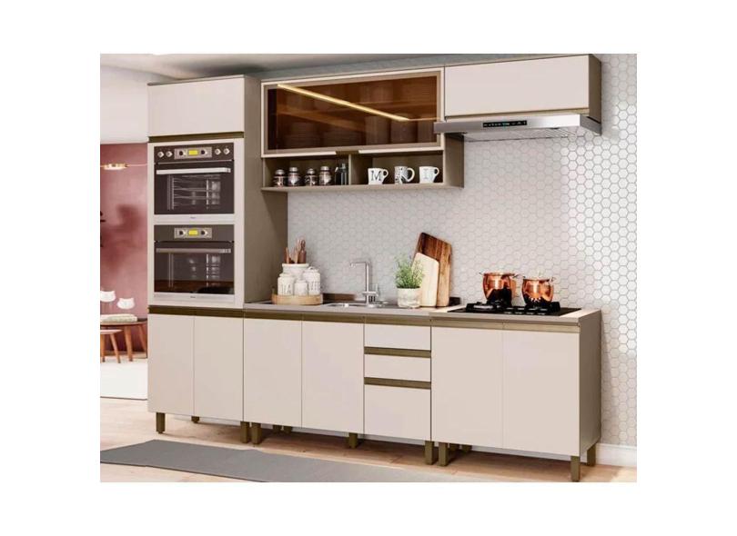 Kit de Cozinha 6 Peças Connect (2 Aéreos+2Balcões+1Paneleiro ...