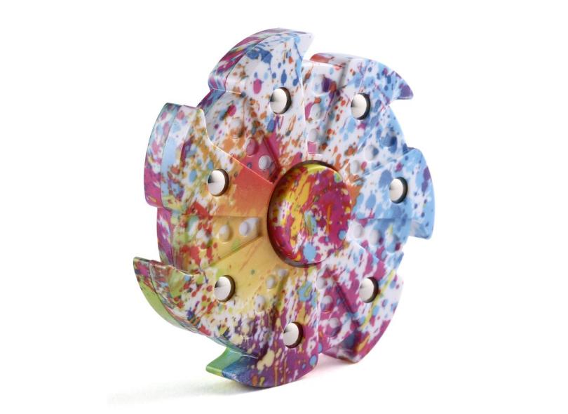 7 folhas Bola Spinner Mão Toy dedo Dedo Spinner Toy para o autismo adhd ...