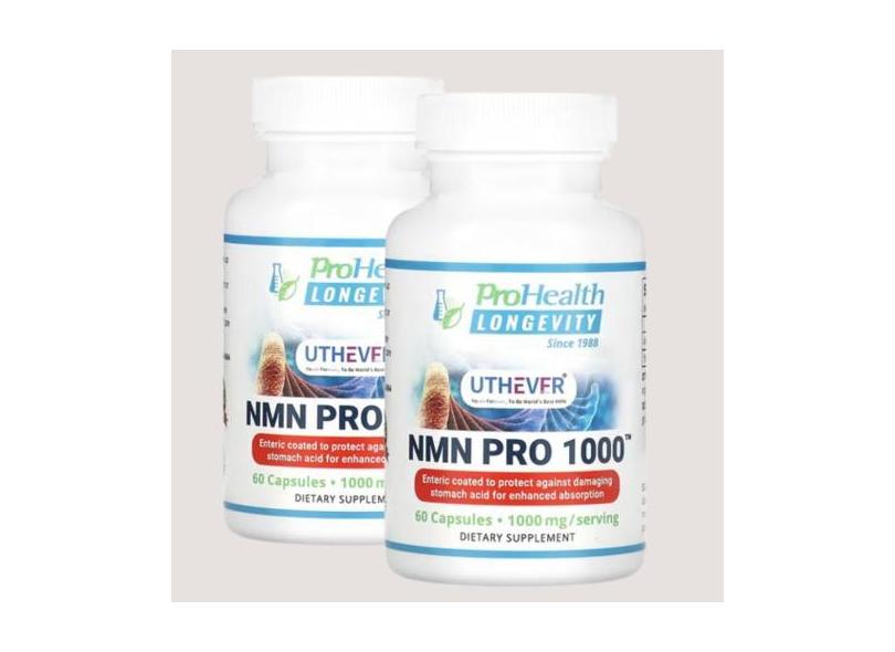 Kit 2 Potes Prohealth Longevity, Nmn Pro 1000,1000 Mg, 60 Cápsulas com ...