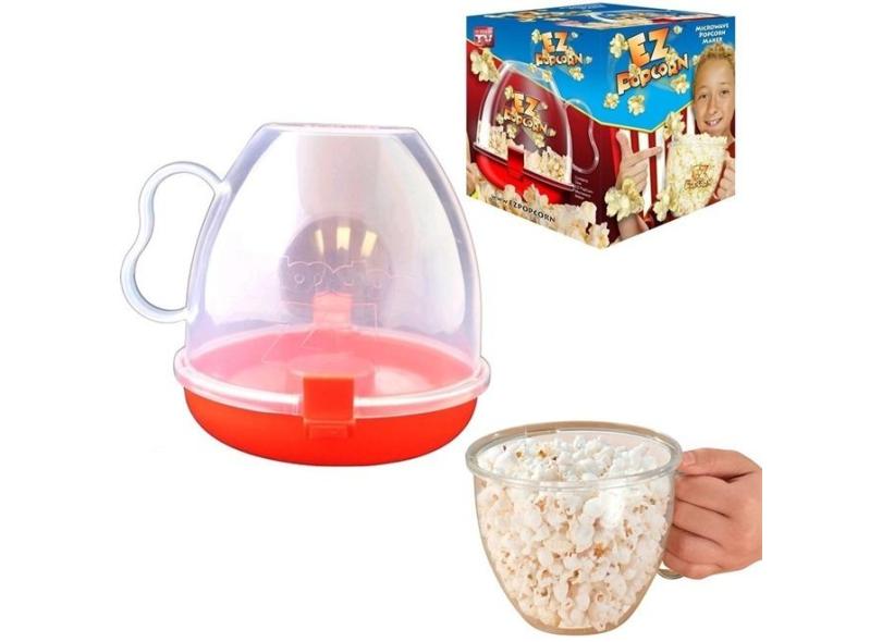 PIPOQUEIRA PARA MICROONDAS SEM OLEO PIPOCA FACIL 2 EM 1 COM TIGELA EZ ...