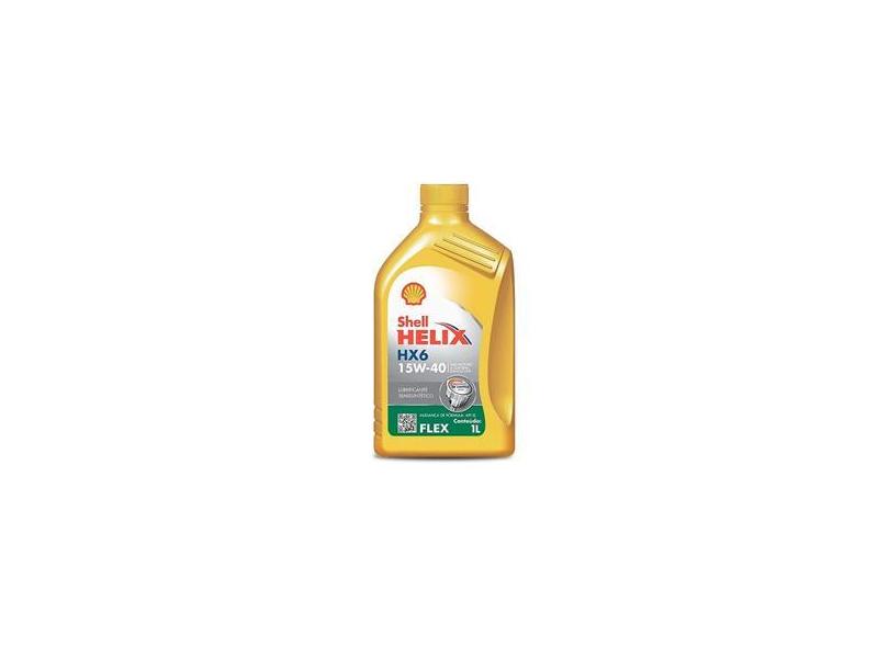 Óleo Shell Helix Hx6 15W40 Semissintético Flex 1 Litro com o Melhor ...
