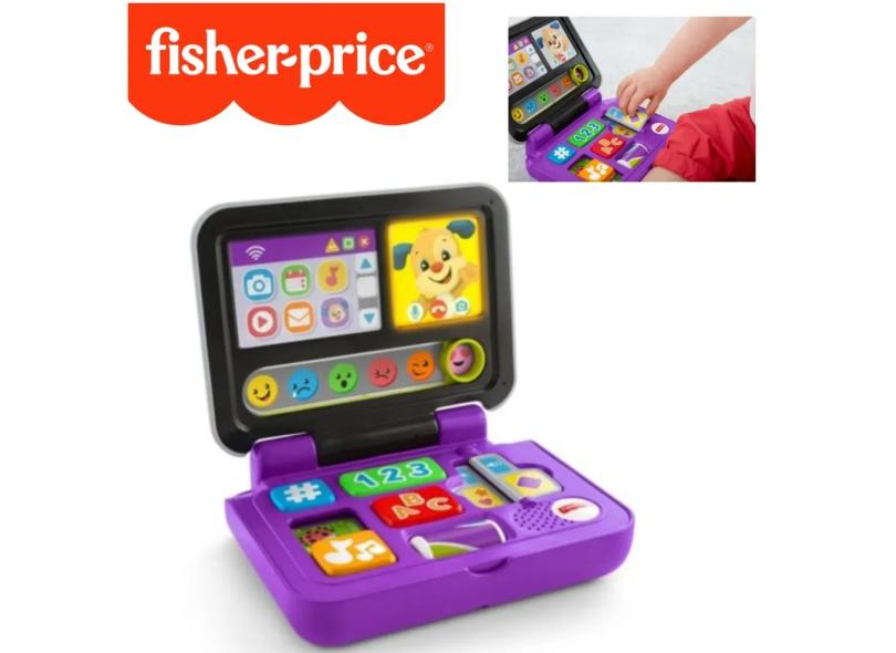 Meu Primeiro LapTop Clicar E Aprender Com Mais De 40 Sons Fisher Price ...