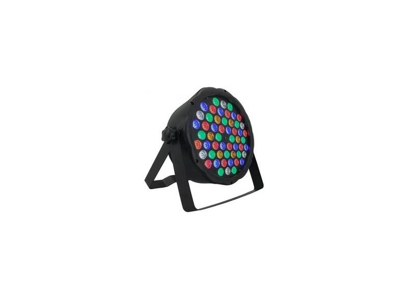 LED PAR 64 Canhão Refletor SLIM 54 Leds RGBW DMX Digital Profissional ...