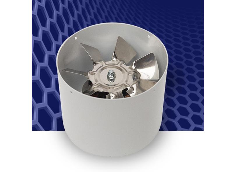 Metal Inline Duct Fan Booster Exhaust Blower Ventilador de refrigeração ...