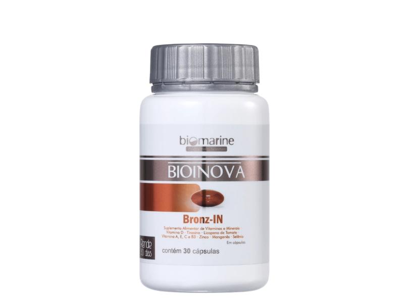 Autobronzeador Biomarine Bioinova Bronz-IN (30 Cápsulas) com o Melhor ...
