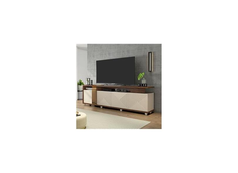 Rack para TV até 75 Polegadas 4 Portas 2 Nichos Columbus Caemmun com o ...