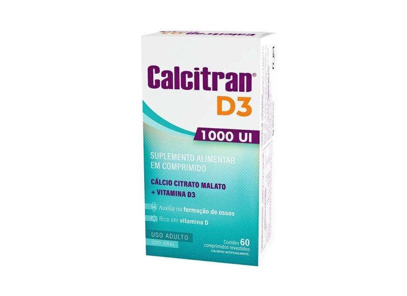 CALCITRAN CáLCIO CITRATO MALATO D3 1000UI - 60 COMPRIMIDOS FQM com o ...