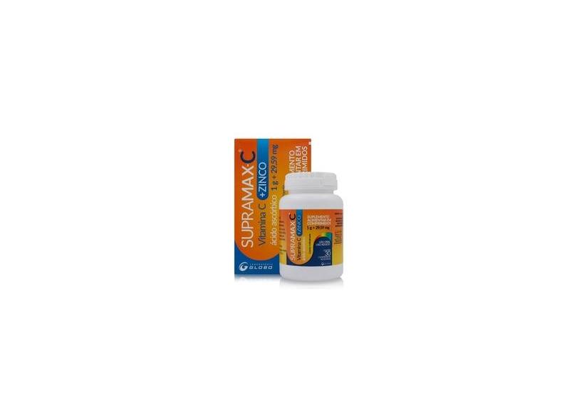 Suplemento Vitamínico Supramax C + Zinco 30 Cápsulas 29,59mg com o ...
