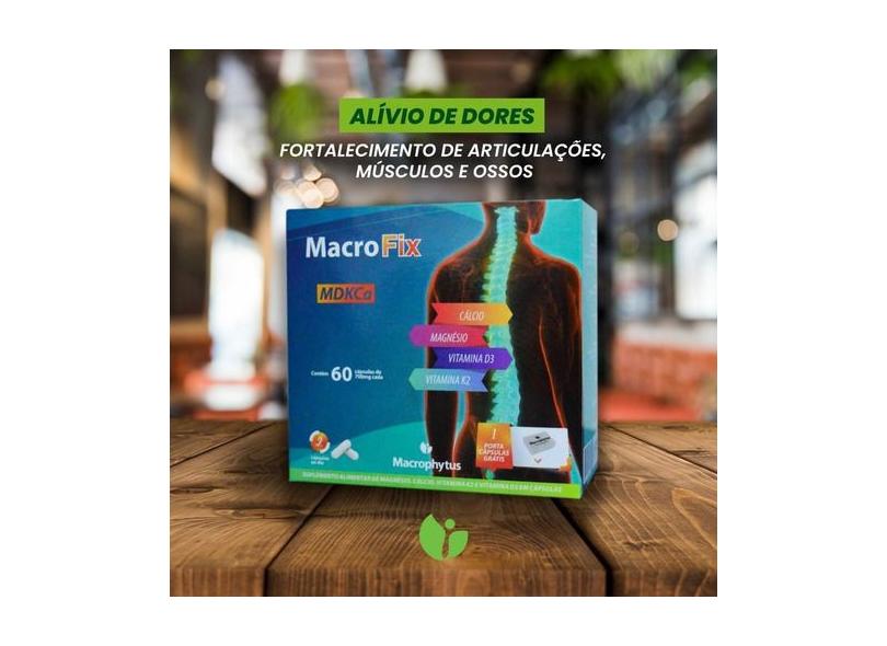 3x Macro Fix - Calcio Mdk2 700mg - 60 Capsulas Macrophytus com o Melhor ...