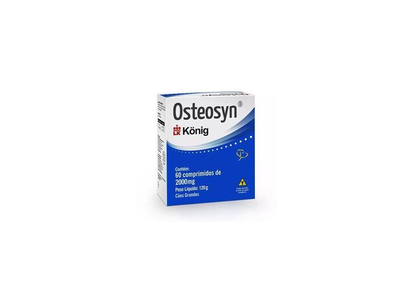 Osteosyn 2000mg 60 Comprimidos p/ Cães Konig com o Melhor Preço é no Zoom